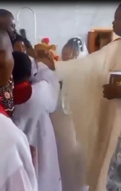 Priest Gives An Altar Boy A Knock On The Head During Wedding Video