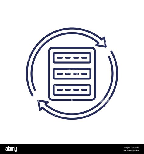 Server Backup Icon Line Vector Stock Vector Image Art Alamy