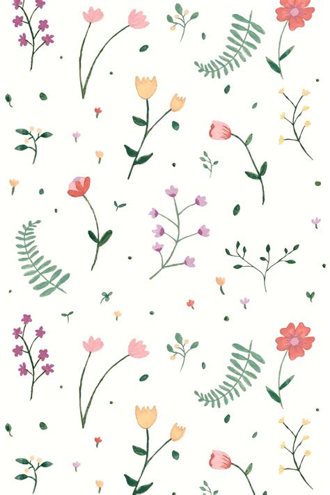 Spring Floral Pattern Wallpapers Wallpaper Cave