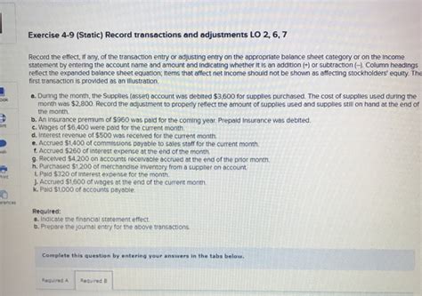 Solved Exercise 4 9 Static Record Transactions And