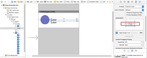 Ios Using Auto Layout To Adjust Label Position Based On Conditional Stack Overflow