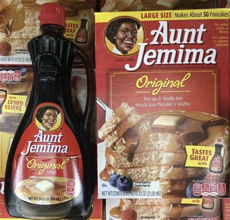 Aunt Jemima Syrup Original Flavor Bottle With Pancake Mix Retired