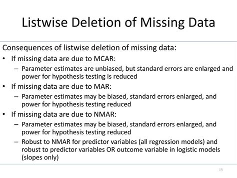 Ppt Handling Missing Data Powerpoint Presentation Free Download Id