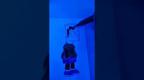 Pintando A Bart Simpson Con Luces Led Shorts Youtube