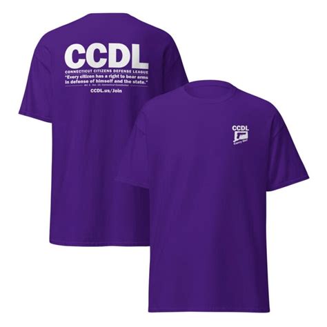 Ccdl Classic” Unisex Tee Connecticut Citizens Defense League