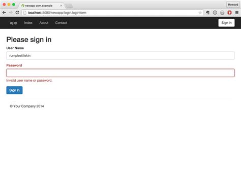 Forms And Validation Apache Tapestry