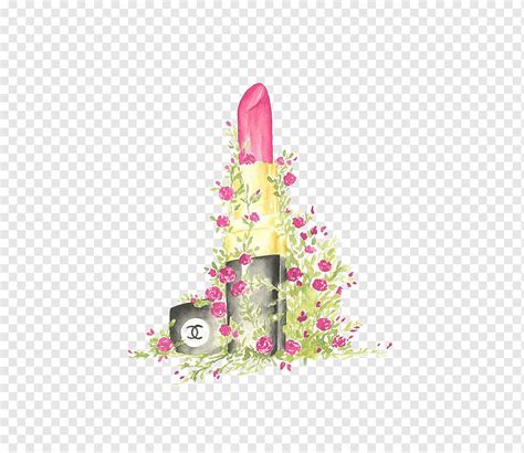 립스틱 일러스트 샤넬 No 5 패션 일러스트 드로잉 일러스트 립스틱 수채화 그림 기타 그린 Png Pngwing