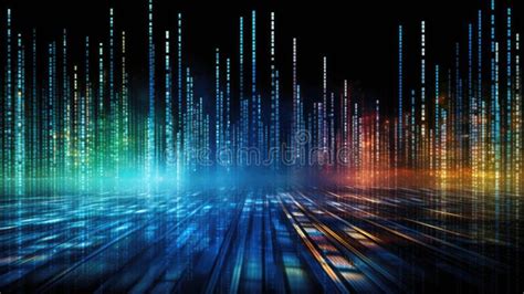 Abstract Binary Code Technology Background A Digital Landscape Of Ones