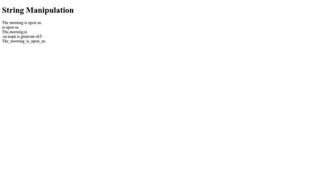 stringmanipulation js