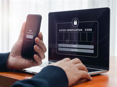 2fa Or Two Factor Authentication Cyber Security Concept Empty