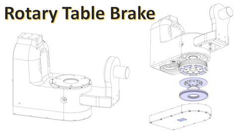 Diy Cnc Mill Rotary Table C Axis Brake Youtube