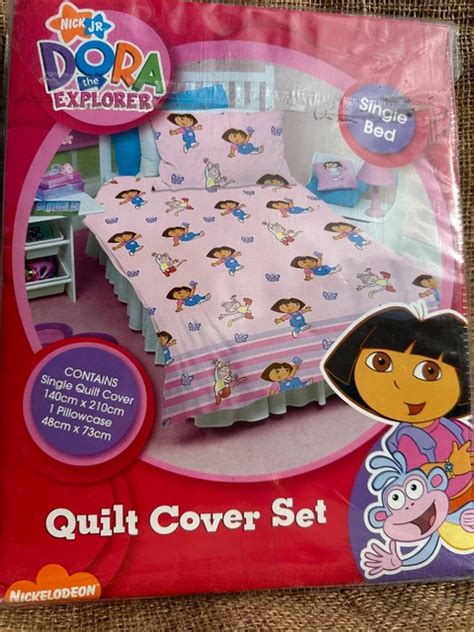 Dora The Explorer Single Bed Pink Quilt Cover Set Brand New Nickelodeon