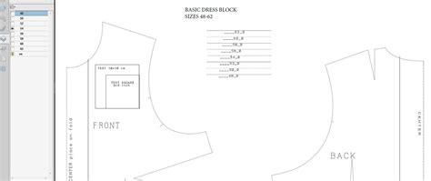 Basic Dress Block For Plus Sizes Plus Size Sewing Pattern Basic