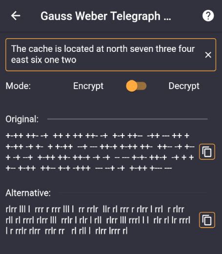 How Does The GC Wizard Decrypt Or Encrypt With The Gauss Weber Telegraph Code GC Wizard