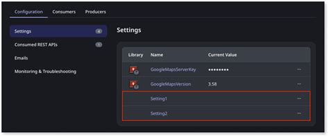 Configure App Settings Odc Documentation