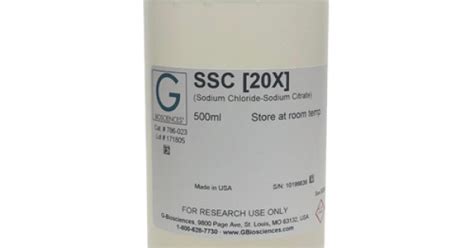 Ssc Buffer 20x Concetrate And 2x Dry Format Buffer Packs