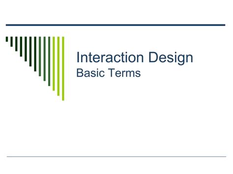 Design Process Interaction Design Basics Pptx Computing Technology And Computing