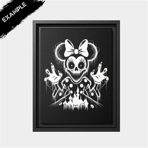 Scary Minnie Mouse Inspired Svg Png Creepy Mouse Svg Design File