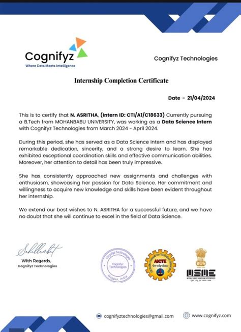 asritha n on linkedin datascience internshipcomplete