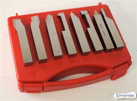Set Of 8 Sct Solid Hss Lathe Turning Tools 16mm Square Chronos