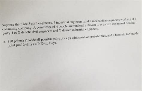 Solved Suppose There Are Civil Engineers Industrial Chegg Com