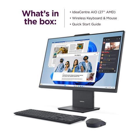 Customer Reviews Lenovo IdeaCentre AIO 27 FHD IPS LCD Touch Screen All In One AMD Ryzen 5