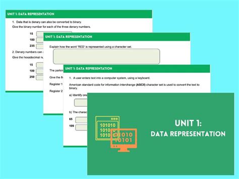Unit 1 Data Representation Igcse Computer Science Teaching Resources