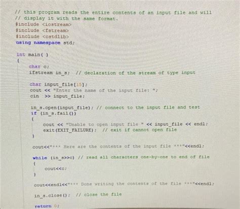 Solved B Member Functions Get Put Fail And Eof Create A