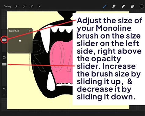 How To Make A Monoline Brush Thinner In Procreate Brush Galaxy