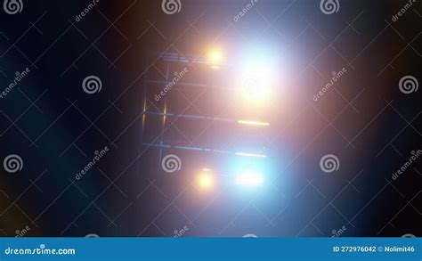 Wireframe Sci Fi Cube Stock Illustration Illustration Of Fluorescent