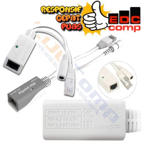Jual Mikrotik RBGPOE MikroTik Gigabit PoE Adapter Shopee Indonesia
