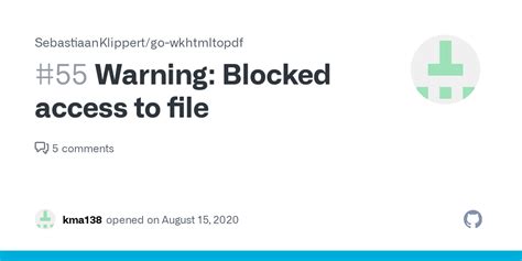 Warning Blocked Access To File · Issue 55 · Sebastiaanklippertgo Wkhtmltopdf · Github
