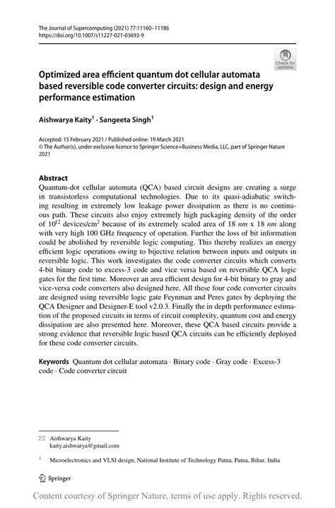 Optimized Area Efficient Quantum Dot Cellular Automata Based Reversible Code Converter Circuits
