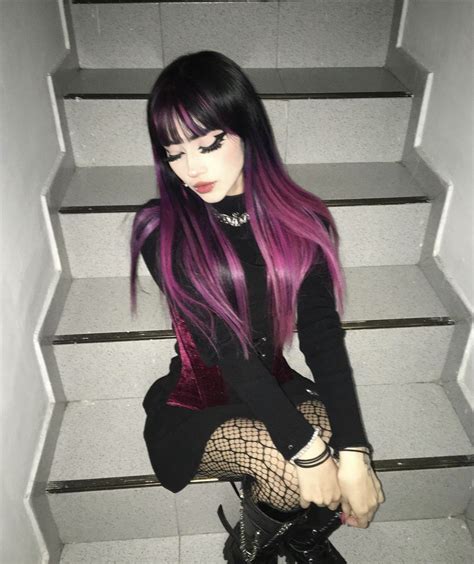 Pin By Abbey Caroline On Hair Hair Dye Colors Pink And Black Hair