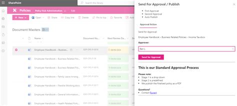 Approving Policies And Procedures In SharePoint