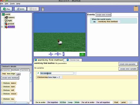 Programming With Alice Parameters Youtube