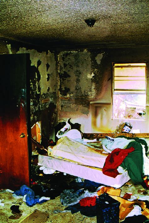 Typical U Pattern In A Residential Fire The Fire Originated Behind The