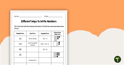 Standard And Expanded Form Numbers With Sea Turtle Argoprep Worksheets Library