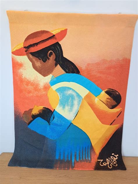 Proantic Daprès Louis Toffoli Maternité Des Andes Tapisserie R