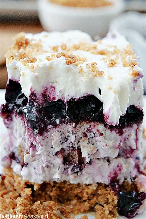 Frozen Blueberry Dessert Recipe Deliciously Seasoned