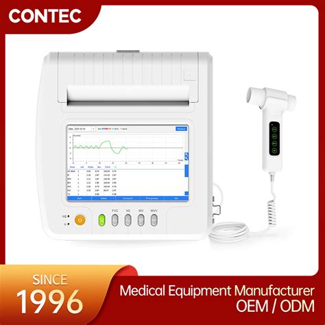 Contec Sp100b Lung Diagnostic Device Digital Portable Spirometer Portable Spirometer And