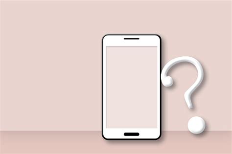 물음표와 파스텔 핑크 배경에 있는 빈 모바일 화면 온라인의 통신 문제 3차원 형태에 대한 스톡 벡터 아트 및 기타 이미지 3차원 형태 개념 공란 Istock