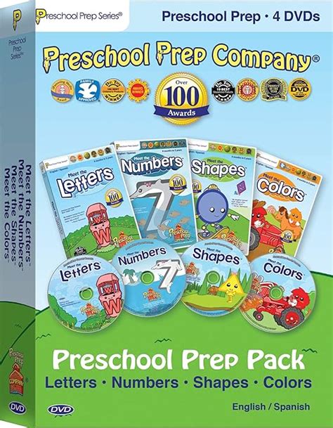 Preschool Prep Pack 4 Dvds Meet The Letters Meet The Numbers Meet