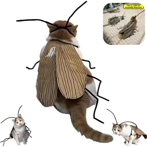 Eskrut Cat Cockroach Clothing Diy Kit Funny Kitten Cape Craft Set