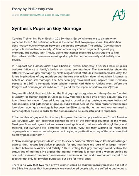 ️ Understanding And Writing Synthesis Essays Free Examples