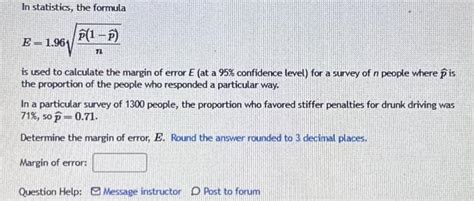 Solved In Statistics The Formula E Np P Is Used To Chegg Com