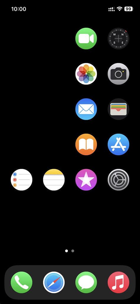 Ios 17 Setup Kinda Stock But I Love Circles Riossetups