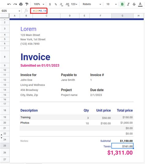 How To Make An Invoice In Google Sheets Invoicer Ai