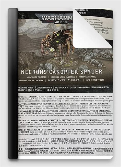 Canoptek Spyder Instructions Free Download Build Instructions