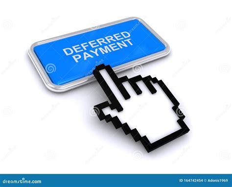Deferred Payment Button On White Stock Illustration Illustration Of Icon Payment 164742454